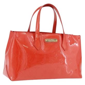 Louis Vuitton Sac &agrave; main vintage Louis Vuitton en cuir verni Pre-owned - Femme - Pre-owned - Rouge - Taille: ONE Size