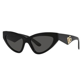 Dolce & Gabbana unisex, Accessoires, Noir, Taille: 55 MM Lunettes de soleil oeil-de-chat