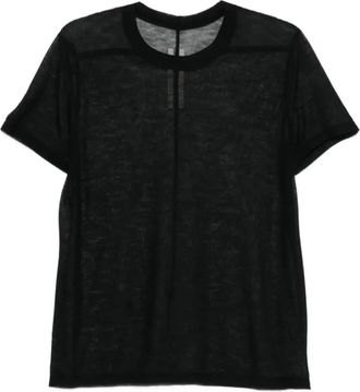 Rick Owens Homme, Tops, Noir, Taille: L T-shirt Level T