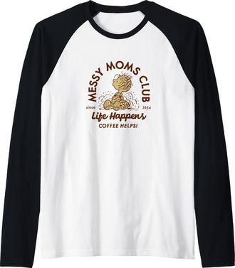 Peanuts Pigpen - Messy Moms Club - Kaffee hilft Raglan