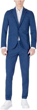 Mulish Homme, Costumes, Bleu, Taille: 3XL Costume Deux Pi&egrave;ces en Coton