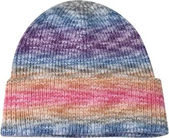 Generic Bonnet thermique en tricot unisexe avec doublure bross&eacute;e - Chapeau dhiver d&eacute;contract&eacute; pour homme, violet, Taille unique