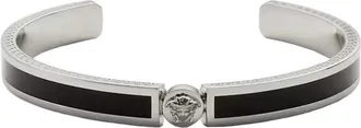 Versace Homme, Accessoires, Noir, Taille: M Icon Cuff Bracelet