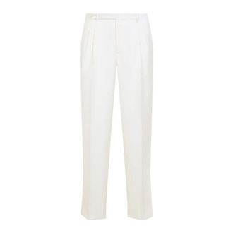 Brioni Homme, Pantalons, Blanc, Taille: L Capri Wool Pants