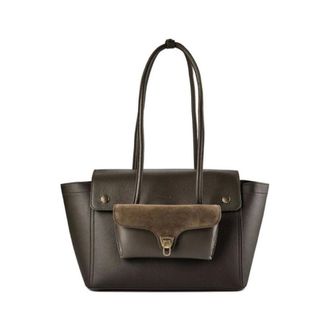 Coccinelle Sac &agrave; bandouli&egrave;re &agrave; rabat - Femme - Sacs - Brun - Taille: ONE Size