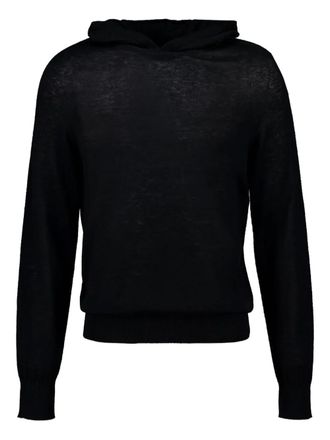 120% Lino Lang&auml;rmeliger Hoodie - Schwarz