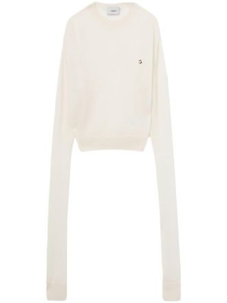 Coperni pull &agrave; manches longues - Blanc
