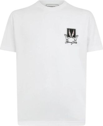 Iceberg T-Shirt aus Jersey mit Looney Tunes Artwork - - Tops - Herren - Wei&szlig; - 3XL