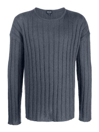 Giorgio Armani Pull Col Rond - Gris