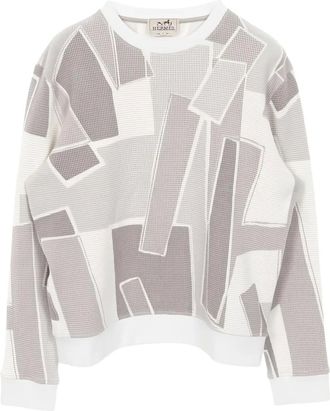 Hermès sweat en coton - Blanc