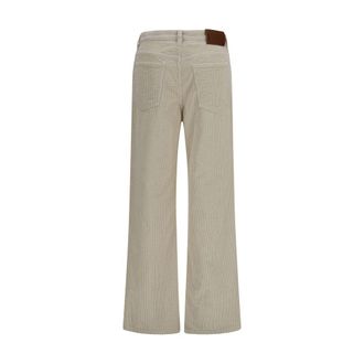 Marni Ribbed Cotton Corduroy Trousers - Beige