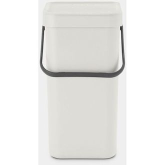 Brabantia Sort & Go Abfalleimer, 12 l, Hellgrau