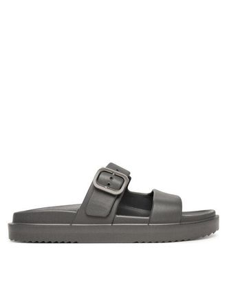 Tommy Hilfiger Pantoletten Double Strap FW0FW09114 Grau