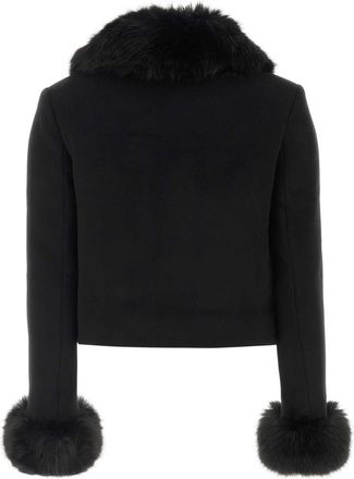 Self Portrait Wool Jacket - Black