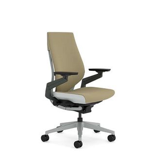 Steelcase Gesture, Chaise de Bureau Ergonomique avec accotoirs à 360° et Soutien Lombaire 3D Live Back Sable