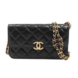 Chanel Sac bandouli&egrave;re en cuir Pre-owned - Femme - Pre-owned - Noir - Taille: ONE Size