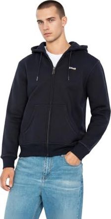 Schott NYC SWCASUAL3 Sweatshirt, Bleu Marine, L Homme