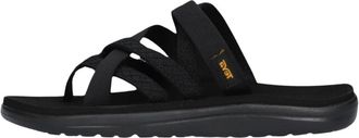Teva Damen Sandalen mit &Uuml;berkreuzten Textilriemen - - Shoes - Damen - Schwarzk - 36 EU