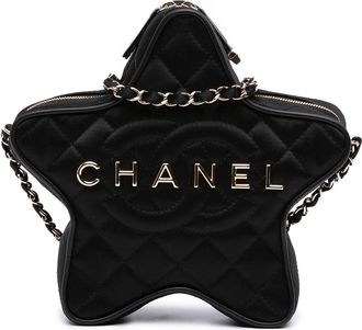 Chanel Hobo Bags - Quilted Satin Walk Of Fame Star Crossbody - Gr. unisize - in Schwarz - für Damen