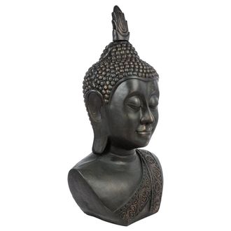 Atmosphera Atmosphera - Statue Buddha - schwarz H 113 cm - Schwarz