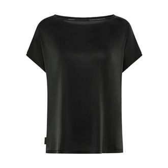 Roberto Ricci Design Rrd, Femme, Tops, Noir, Taille: 36 FR T-shirt Carr&eacute; en Cupro