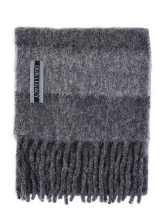 Our Legacy Unisex Scarfs Grey Alpaca