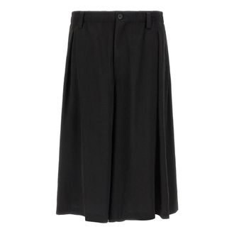 Yohji Yamamoto Homme, Pantalons, Noir, Taille: XL 8 Tuck Pants