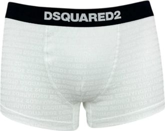 Dsquared2 Homme, Sous-v&ecirc;tements, Blanc, Taille: XL Logo Trunk