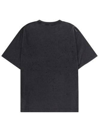 SATISFY Logo-Print Cotton T-Shirt - Black