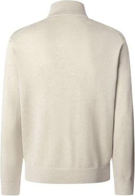 Hackett Pull col zipp&eacute; en coton et soie
