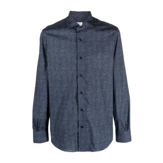 Mazzarelli Casual Shirt - - Shirts - Herren - Blau - XL