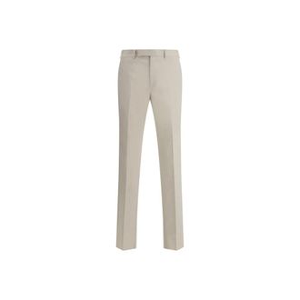 Ermenegildo Zegna Luxuri&ouml;se Zigaretten-Schnitt Anzughose - - Trousers - Herren - Beige - L