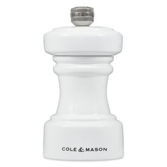 Cole & Mason Hoxton Pfefferm&uuml;hle, Pr&auml;zisions+Carbon-Mechanismus, kompakte Pfefferm&uuml;hle mit verstellbarem Mahlwerk, Buchenholz, 104 mm, Gew&uuml;rzm&uuml;hle