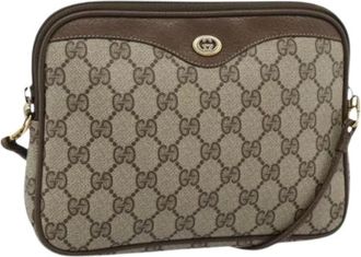 Gucci Sac bandouli&egrave;re vintage doccasion - Femme - Pre-owned - Beige - Taille: ONE Size