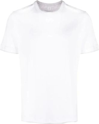 Eleventy Homme, Tops, Blanc, Taille: XL Round Neck T-Shirt