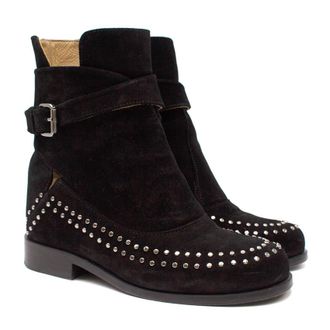 Thakoon Addition Black Suede Studded Fiona2 Boots Size 36