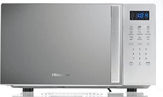 Hisense H20MOMS4HG Mikrowelle mit elektronischer Steuerung, Fassungsverm&ouml;gen 20 l, Leistung 700 W, Leistung 800 W, LED-Anzeige mit Touch-Bedienelementen, Gril