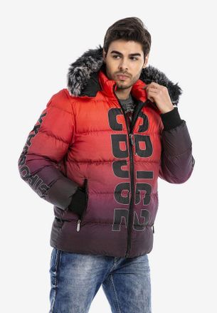 Cipo & Baxx Winterjacke Winterjacke mit Fabverlauf