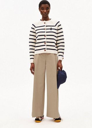 Armedangels Cardigan PLACED STRIPE Cardigan aus Bio-Baumwolle (Loose Fit)