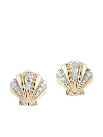 Mateo Bijoux boucles doreilles en or 14ct &agrave; diamants