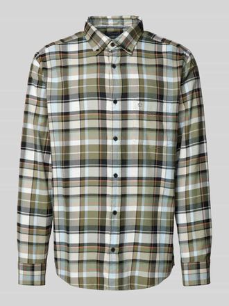 Olymp Level 5 Regular Fit Freizeithemd aus reiner Baumwolle mit Button-Down-Kragen