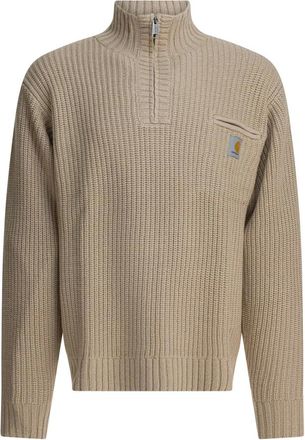 Carhartt Work in Progress Homme, Pulls, Beige, Taille: M Detroit Half Zip Sweater