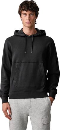 C.P. Company C.p. Company - SweaT-shirt &agrave; capuche en molleton textur&eacute; en diagonale - Homme - Sweatshirts et sweats &agrave; capuche - Gris - Taille: L