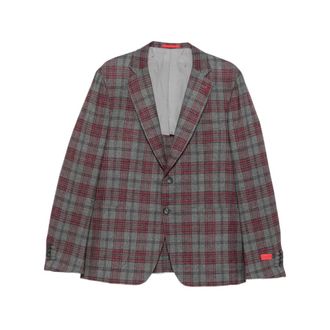 Isaia Karierter Blazer - - Jackets - Herren - Mehrfarbig - 4XL