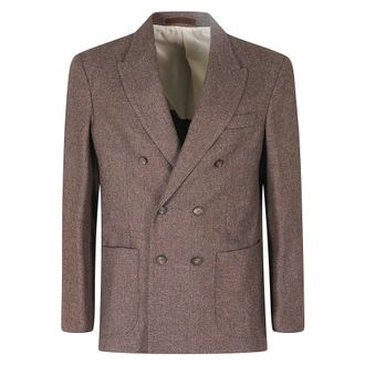 Eleventy Zweireihiger Blazer - - Suits - Herren - Braun - 2XL