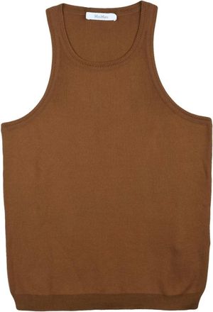 Max Mara Femme, Tops, Brun, Taille: 42 FR Arnes Sleeveless Top