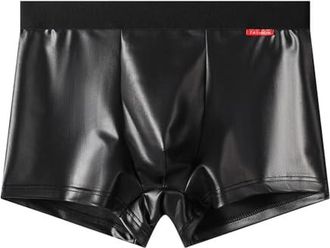 Generico Boxer &eacute;lastique respirant pour homme Boxer avec &eacute;lastique &agrave; la taille pour homme Sous-v&ecirc;tements de plage et de piscine Boxer en latex Slip Gay Arc-en-