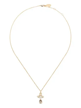 Vivienne Westwood Halskette - Gold-Tone Pendant Necklace - Gr. unisize - in Mehrfarbig - f&uuml;r Damen