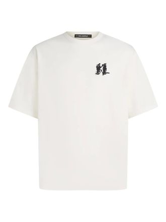 Karl Lagerfeld t-shirt à logo graphique - Blanc