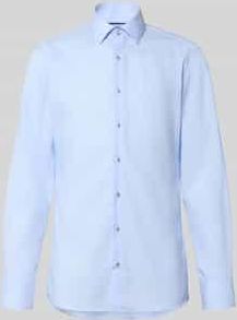 Eterna Slim Fit Business Hemd aus Lyocell-Mix mit Kentkragen